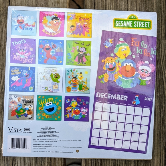 Sesame Street | Other | Sesame Street 22 16month Calendar Nwt | Poshmark